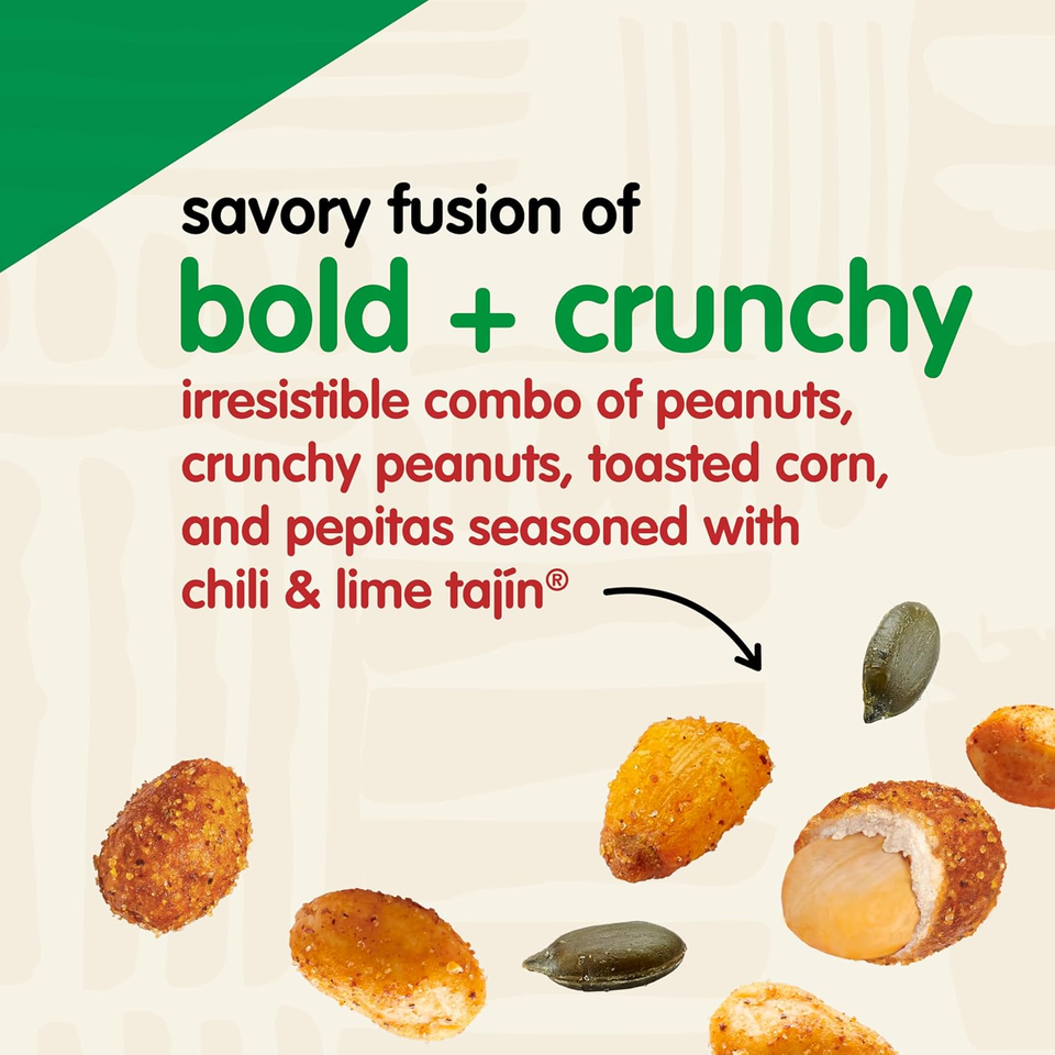 Tajin Fiesta Snack Mix, Peanuts, Crunchy Peanuts, Toasted Corn, and ...