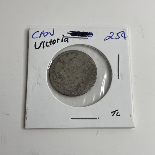 1800/1900s Newfoundland Silver 50-Cent Half Dollar Coin & CA 25 & 10 ...