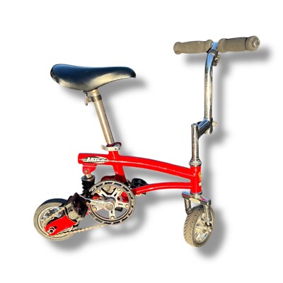 Vintage Red Just Go Runt Mini Stunt Clown Bike Circus Pocket Travel ...