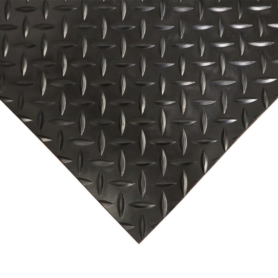 Rubber-Cal "Diamond-Plate" Rubber Flooring Roll | eBay