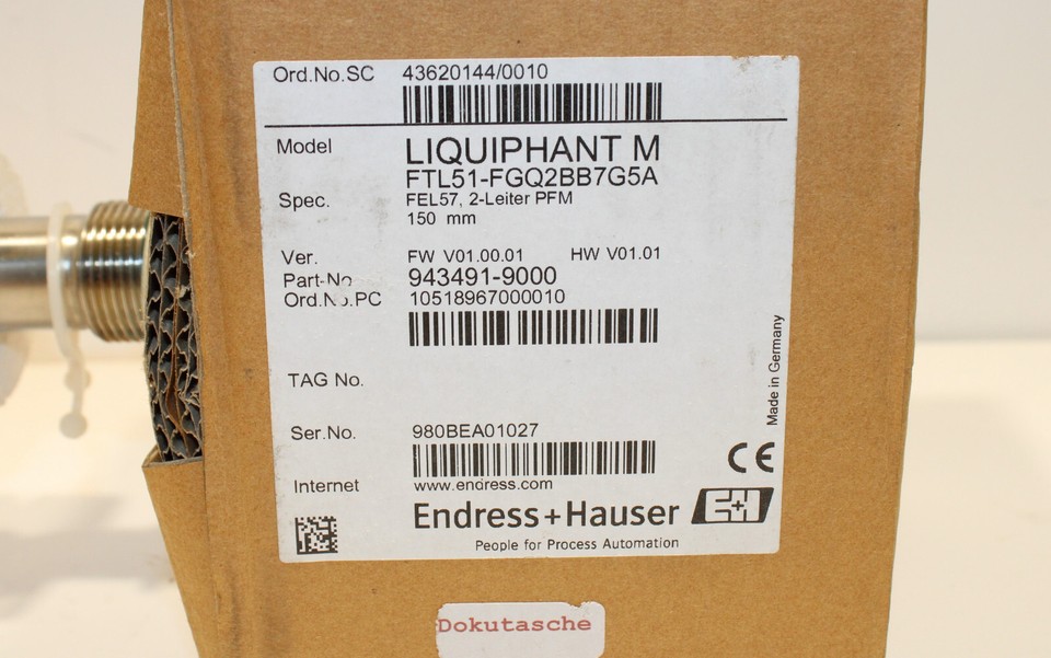 Endress+Hauser FTL51-FGQ2BB7G5A Liquiphant M Level Sensor NEW | eBay