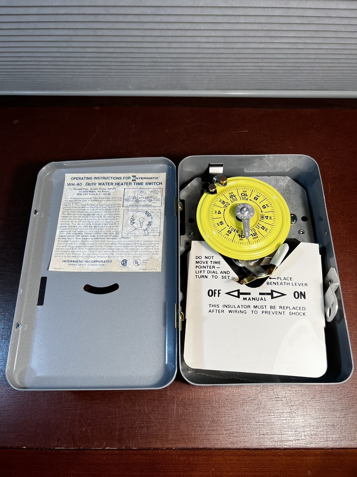 Intermatic The Little Gray Box WH40 Electric Water Heater Timer 10000 ...
