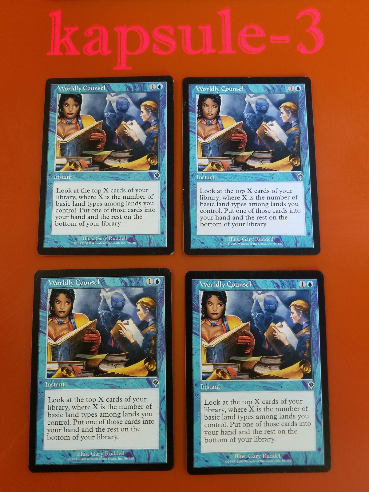 4x Worldly Counsel | Invasion | MTG Magic Cards | eBay