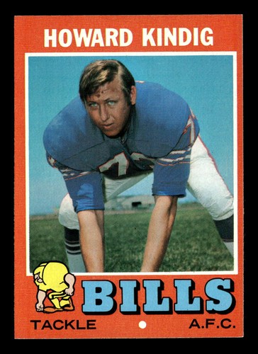 Howard Kindig 1971 Topps #33 Buffalo Bills Ex | eBay UK