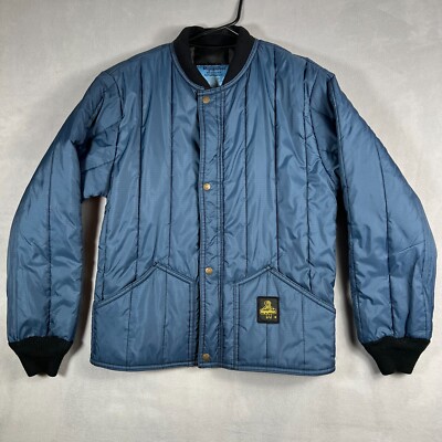 RefrigiWear Jacket Mens Medium Blue Cooler Wear Fiberfill Insulated ...
