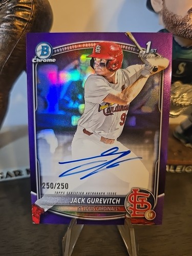 2025 Bowman Draft Jack Gurevitch Auto Purple /250 St Louis Cardinals | eBay