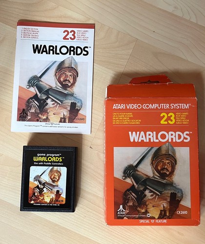 Warlords - Atari 2600 Game Cartridge Boxed w/ Manual - Tested Working ...