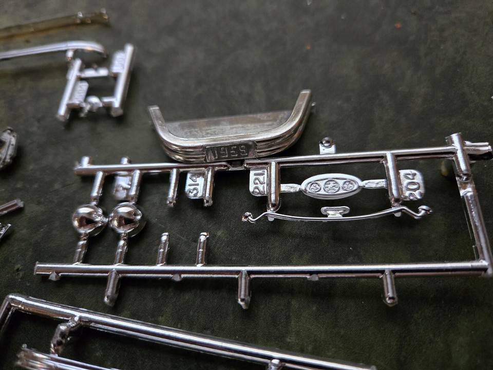 Model Car Parts Lot 1/25 Scale Chrome Parts from Different Kits STK C87 ...