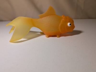 Orange Rubber Goldfish Toy – Floating Bath Toy – Soft & Squeezable | eBay