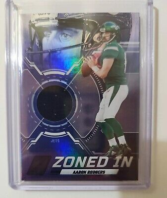 2023 Zenith Aaron Rodgers Zoned In Patch ZI-ARS New York Jets | eBay