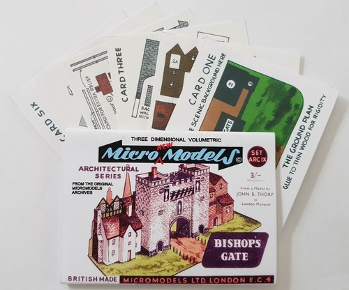 Micromodels BISHOP'S GATE SET ARC IX Micro New Models card model kit | eBay