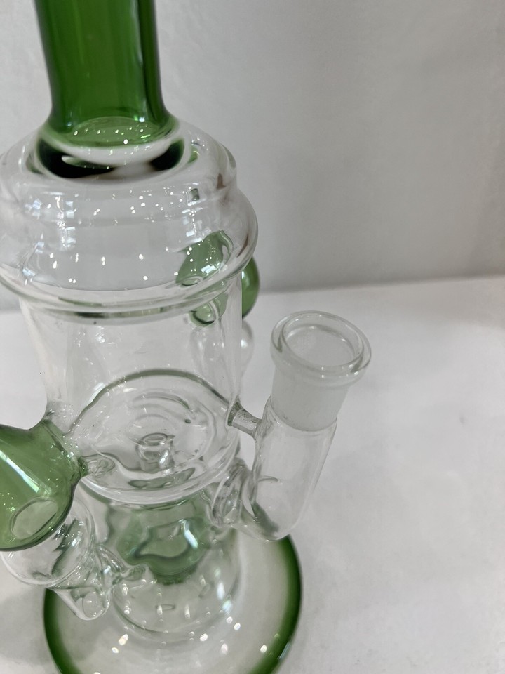 Beautiful 16” inch Tall Glass Water Pipe Heavy Bong Hookah Recycler ...