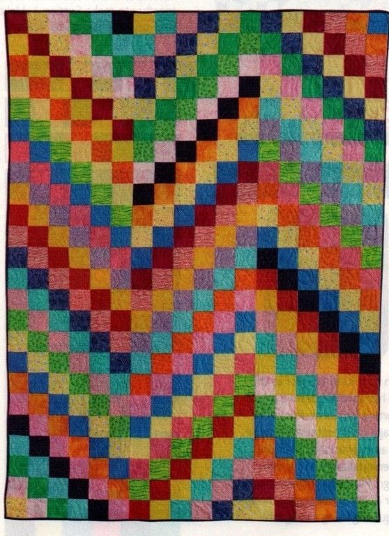 Zigzag Squares Quilt Pattern Pieced JN | eBay