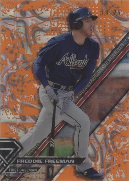 2017 Topps High Tek - Freddie Freeman #HT-FF Pattern 1 Orange Magma ...
