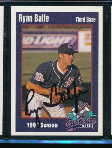 1998 Ryan Balfe Mobile BayBears Baseball Card Signed Autograph | eBay