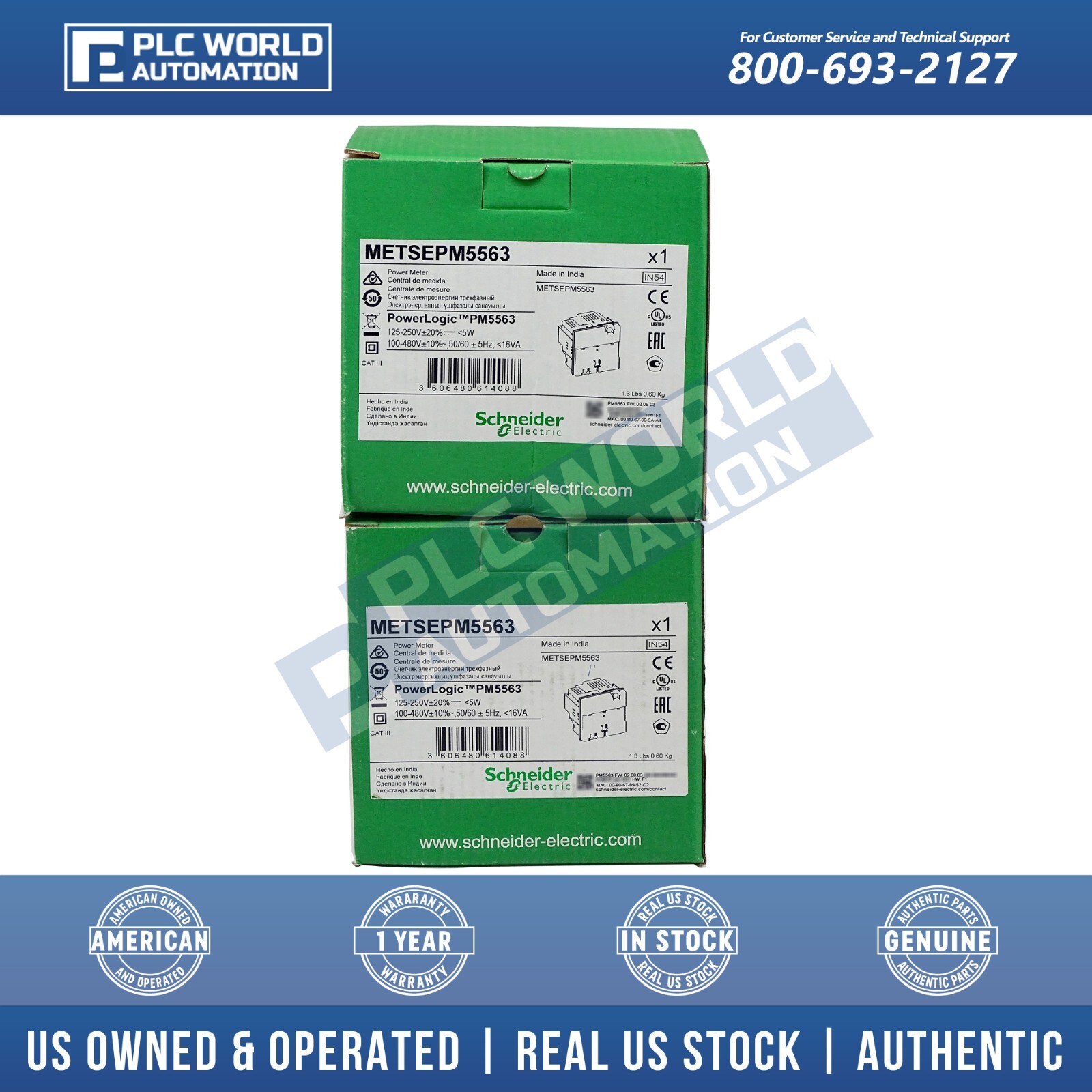 Brand New Schneider METSEPM5563 Power Logic PM5000 Power Meter PM5563 ...
