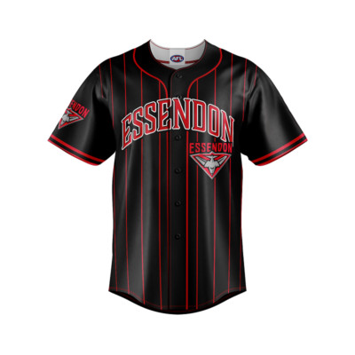 Essendon Bombers AFL Baseball Jersey Slugger T Shirt Sizes S-5XL! | eBay