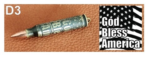 ENGRAVED .223 BULLET CASING /SOME WITH TIP. PATRIOTIC AND FUN DESIGN ...