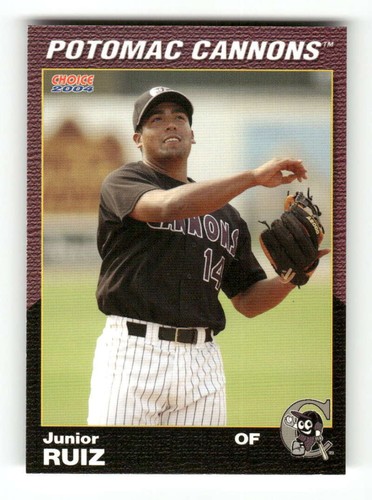 2004 Choice Potomac Cannons 25 Junior Ruiz BXCP22 | eBay