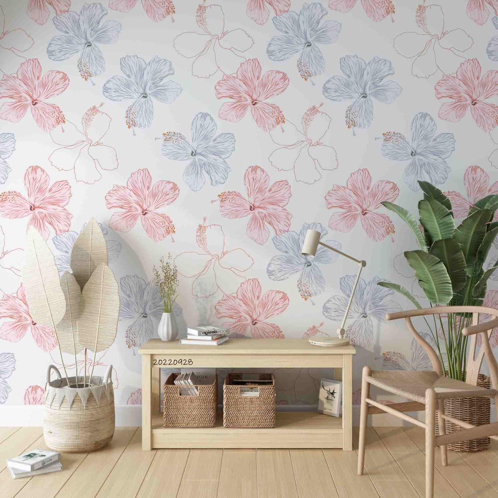 3D Hand Painted Flowers Pattern Wallpaper Wall Murals Removable Wallpaper | eBay