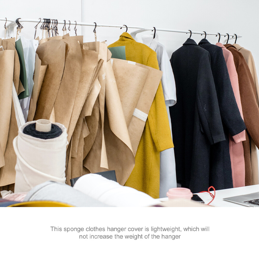 50 Pcs Hanger Covers Anti-slip Sponge Baby Bridegroom Protectors Padded ...