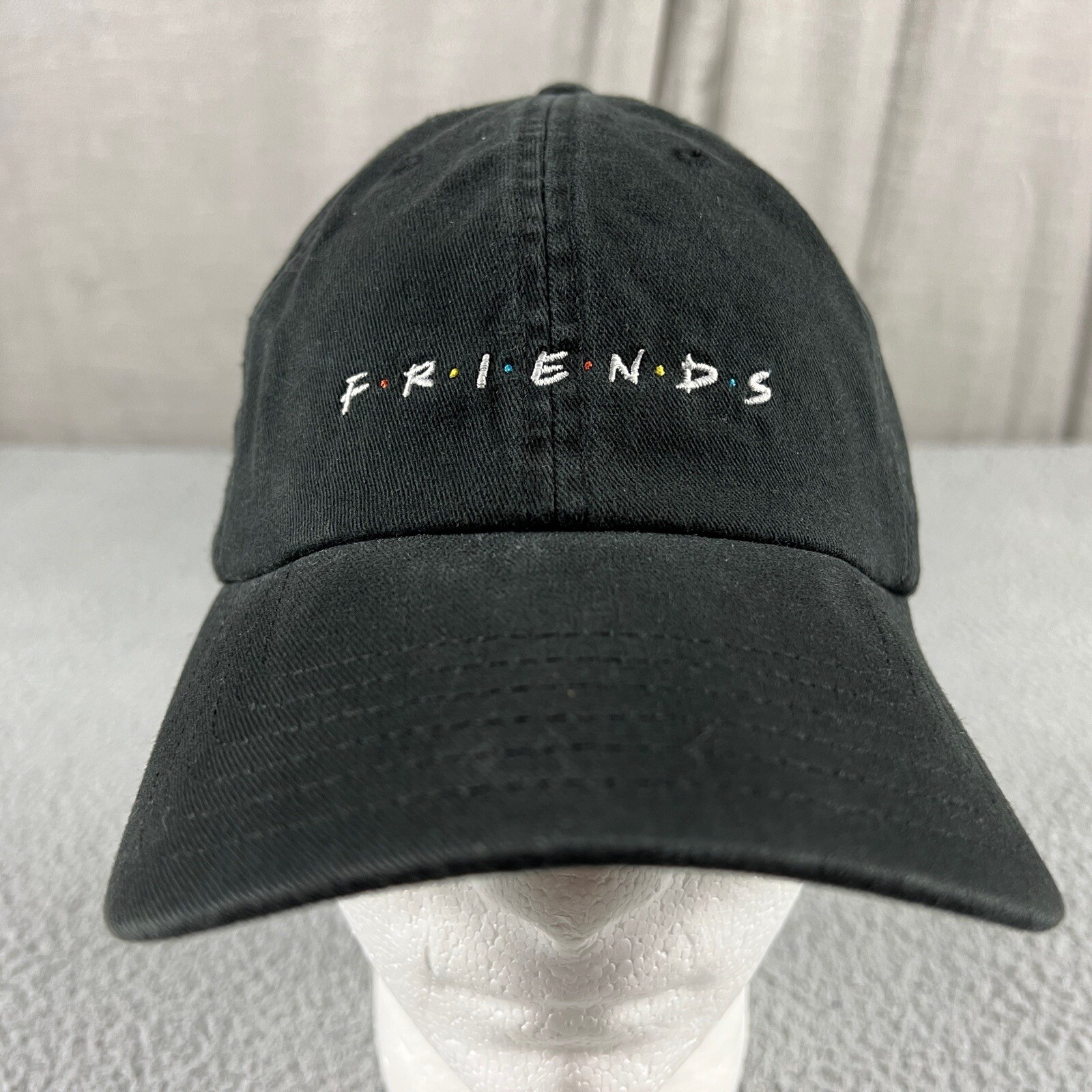Friends TV Show Hat Mens Black White Logo Adjustable … - Gem
