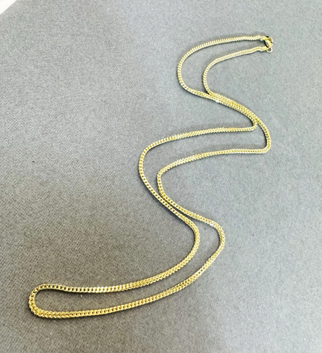 24” 1.8mm Real 10K Yellow Gold Franco Link Chain Necklace | eBay