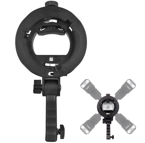 New Handheld Grip S-Type Bracket Bowens Mount Holder For Speedlite ...