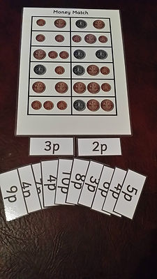 MONEY MATCHING GAME - (add up to 10p) - EYFS KS1 KS2 SEN - COIN ...