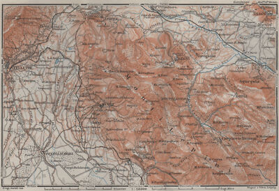 VOLSCIAN MOUNTAINS. Velletri Artena Cori Monti Lepini. Topo-map. Italy ...