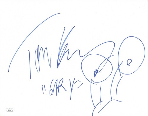 TOM KENNY Spongebob Squarepants 11x14 Spongebob SKETCH Autograph JSA ...