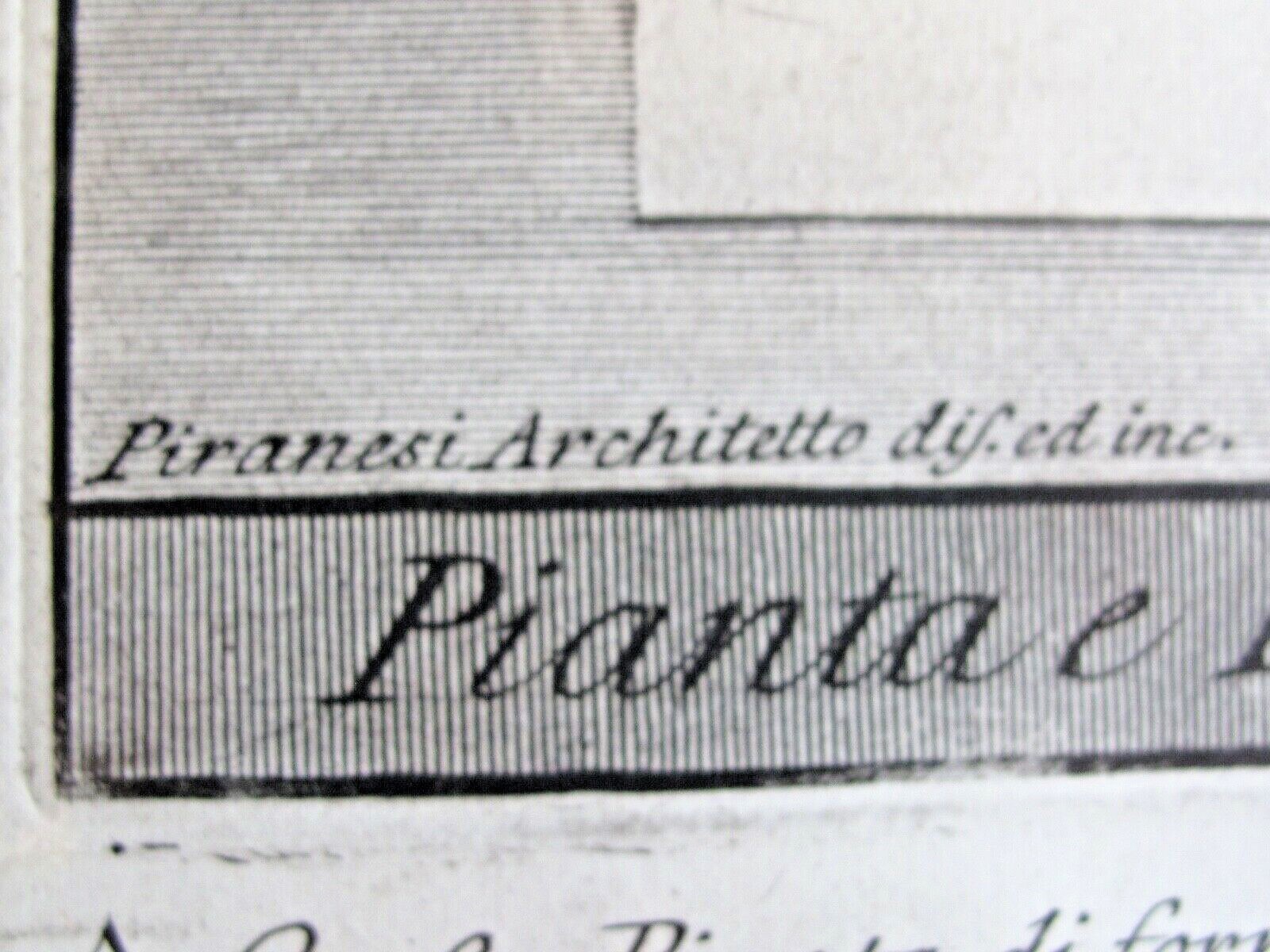 Antique Giovanni Battista Piranesi "Tomb in Vigna Casal" c.1756 ...