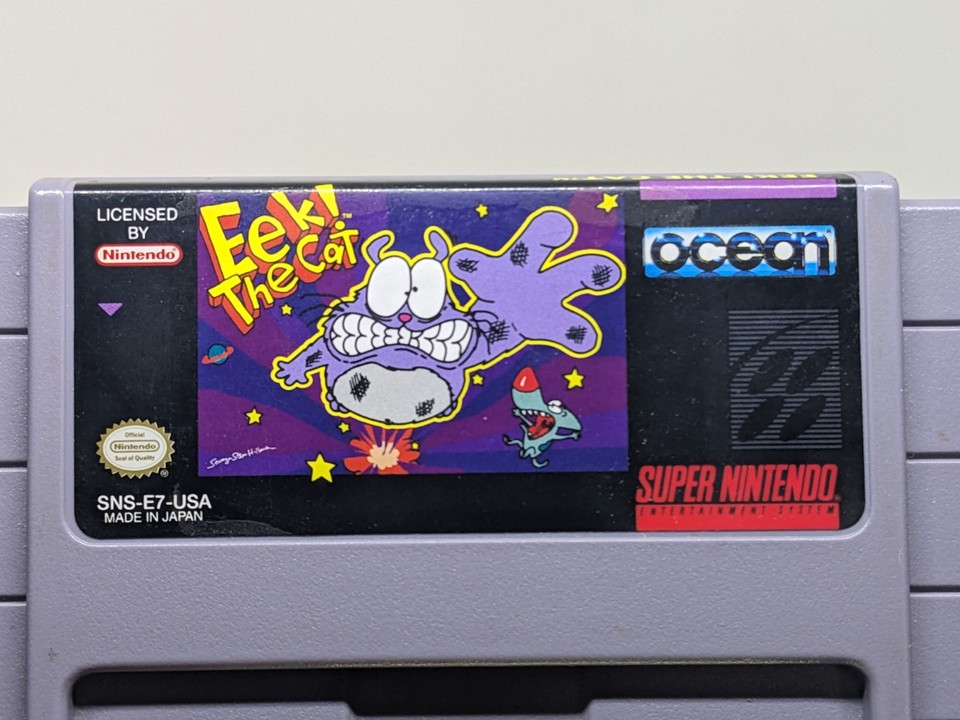 Eek! The Cat (Super Nintendo, 1994) SNES Authentic Cartridge Only ...