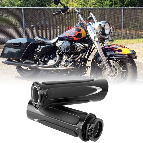 1" 25mm Motorcycle Handle Bar Hand Grips For Harley Touring Road King ...