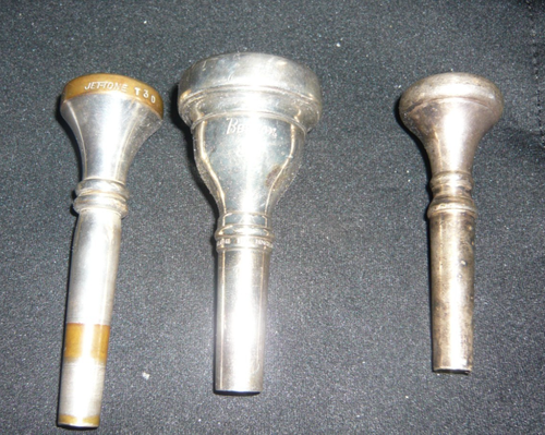 Trumpet Mouthpiece x 3__ Jet Tone 3D + Besson 80 plus one Unknown | eBay UK
