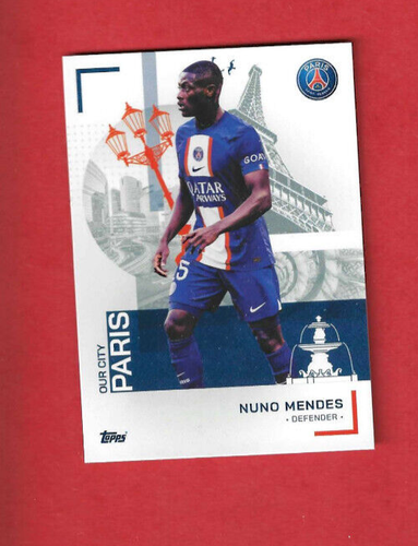 Topps PSG Official Team Set Paris Saint Germain 2022-23 Base set carte ...