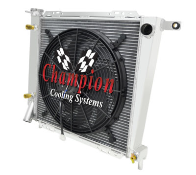 3 Row DR Champion Radiator W/ 16" Fan for 1985 - 1994 Ford Ranger V6 ...
