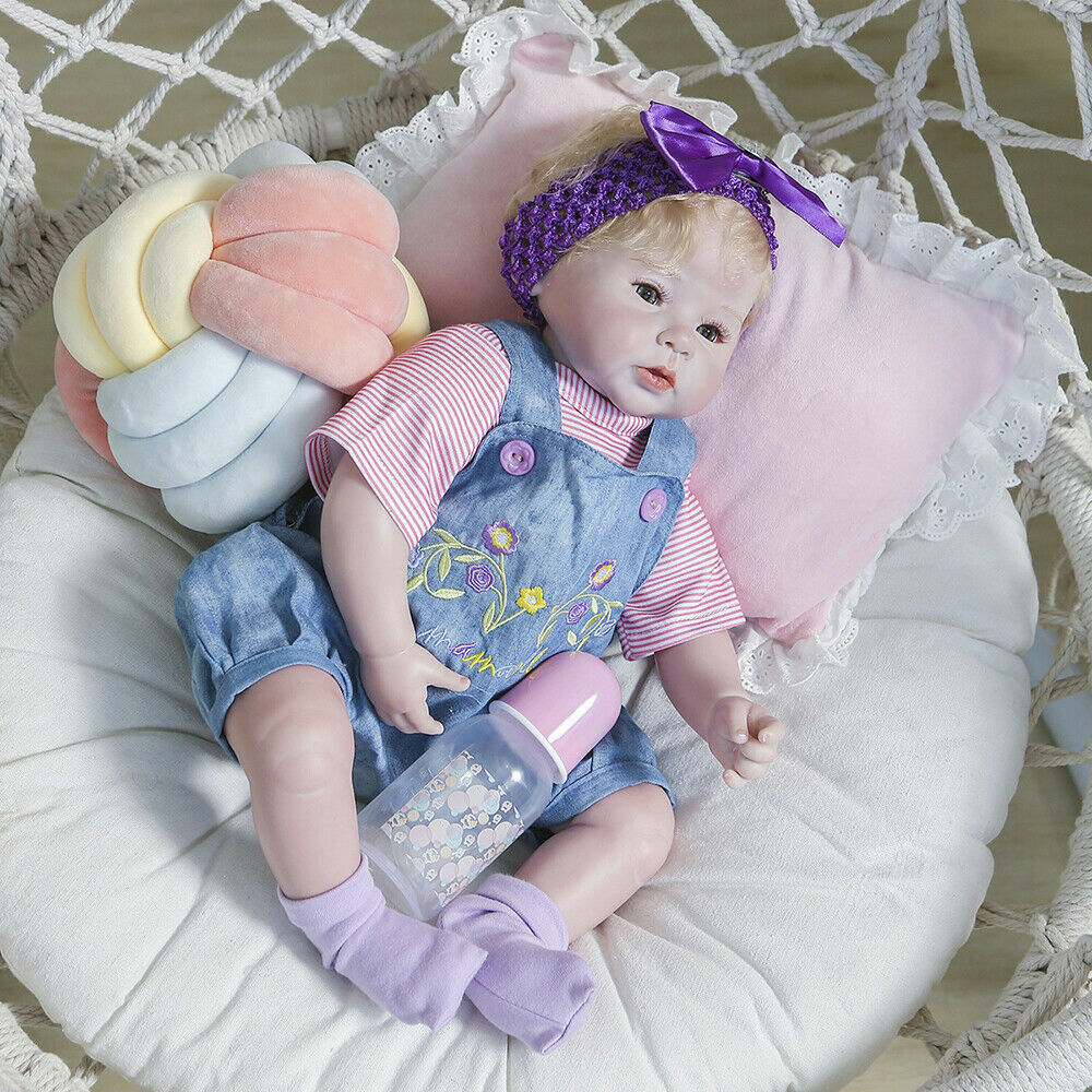 50CM Newborn Fat Baby Doll Soft Silicone 3D Skin Reborn Dolls Toddler ...