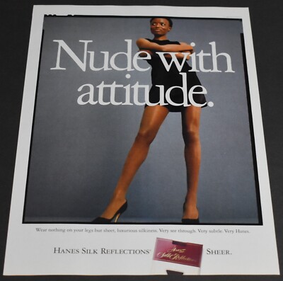 1994 Print Ad Sexy Heels Long Legs Fashion Lady Hanes Silk Reflections ...
