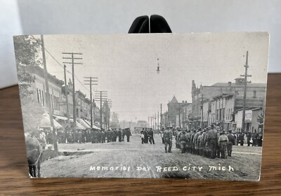 Vintage REED CITY MICHIGAN MEMORIAL DAY CENTENNIAL Postcard 1975 ...