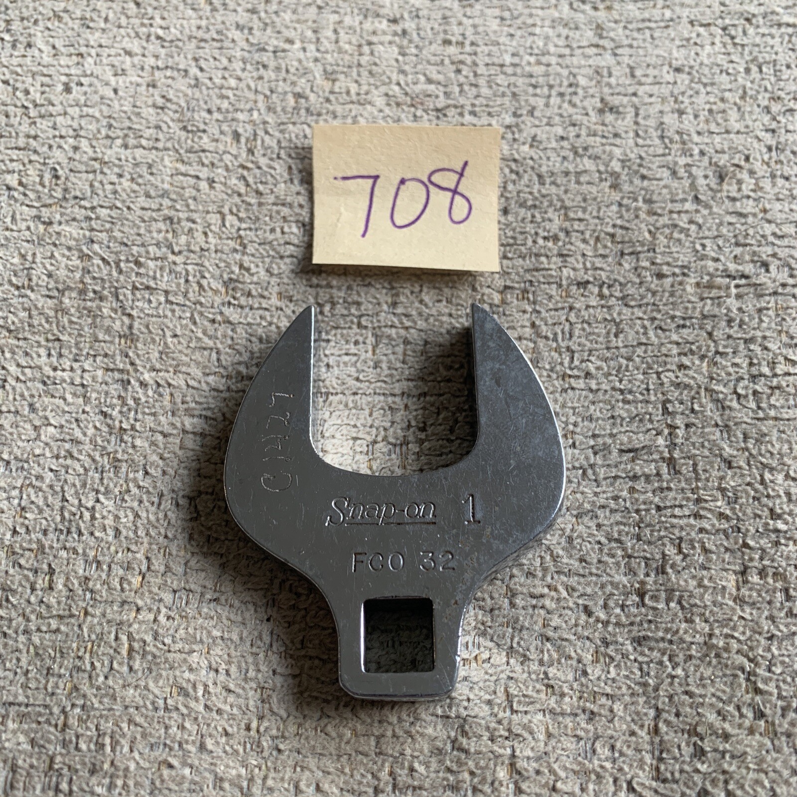 Snap On 1" Crowfoot Wrench FCO32 Chrome 3/8" Drive | eBay