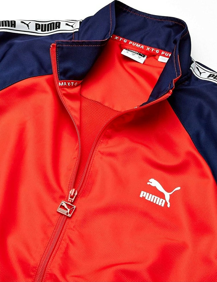 Puma XTG Woven Jacket Mens 577988 11 High Risk Red TL39934 Size Small ...