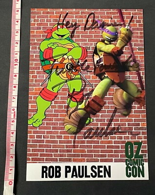 Rob Paulsen - Signed Artwork - Raphael Donatello - OZ Comic Con 2013 ...