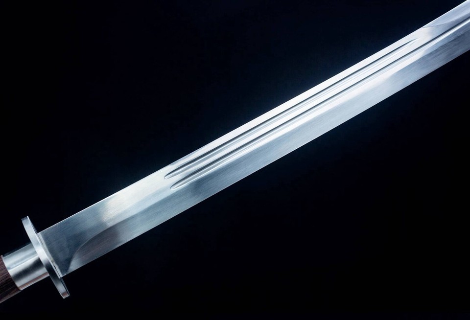 Battle Ready Chinese Sword Wushu Broadsword Sharp 1095 Carbon Steel ...