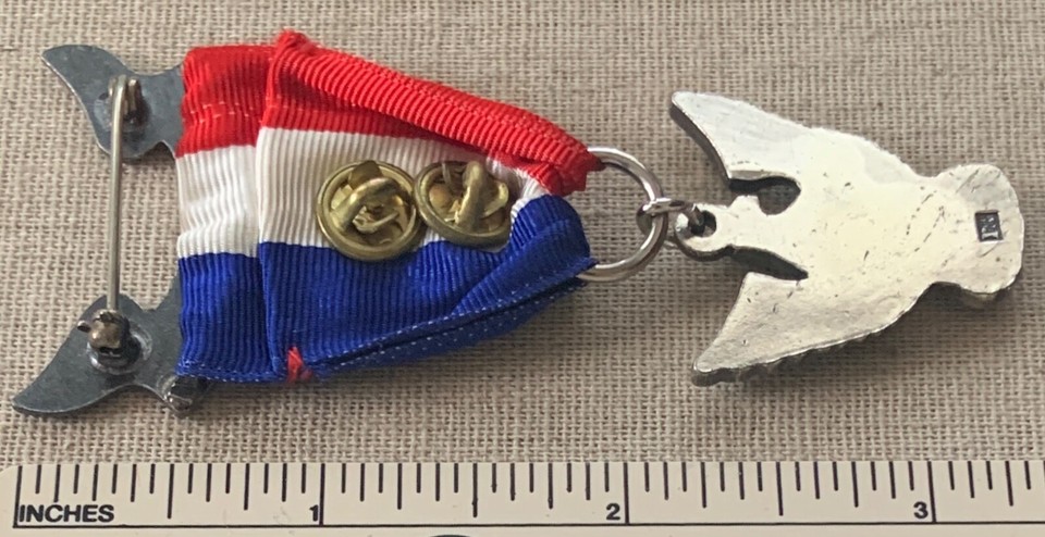VTG 1960s EAGLE SCOUT Boy Scouts Rank MEDAL & PALMS BSA Pin Award Badge ...