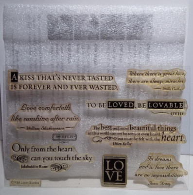 Close to my Heart CTMH Love Quotes stamp set C1194-NEW & RETIRED | eBay