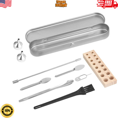 10 Pcs Lab Tool Kit with Lab Spoon, Lab Scoops, Micro Funnels, Filling ...