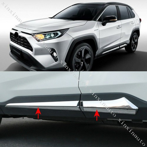 For Toyota Rav4 2019-2024 ABS Chrome Car Body Door Edge Lip Molding ...