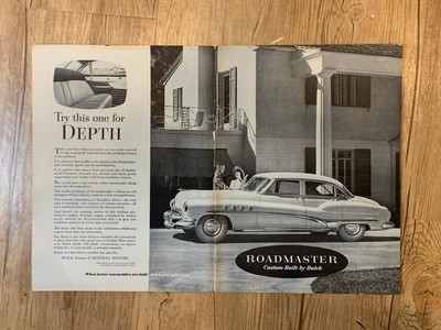 Magazine Ad - 1951 - Buick Roadmaster - (two-pages) | eBay