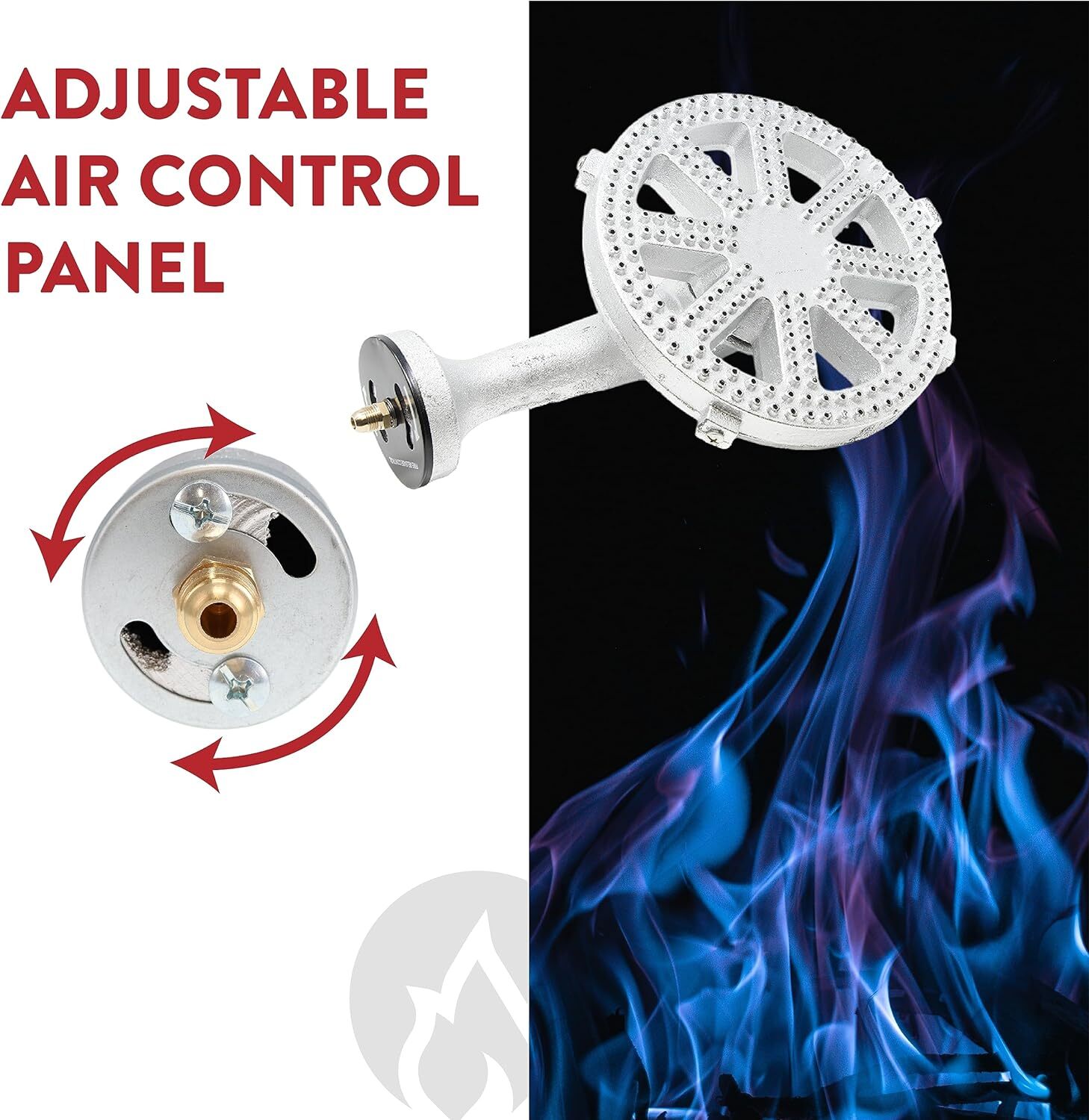 Gas One Head Banjo High Pressure Propane Burner Head Cast Iron 10 in ...